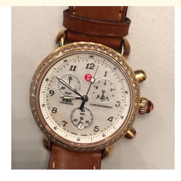 Michele | Accessories | Michele Csx Diamond Chronograph Watch | Poshmark
